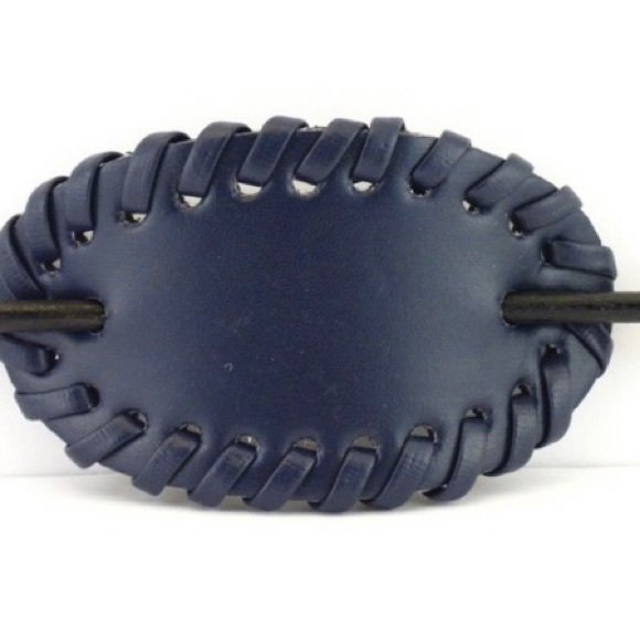 Accessories | Vintage Black Leather Slide Stick Hair Barrette | Poshmark